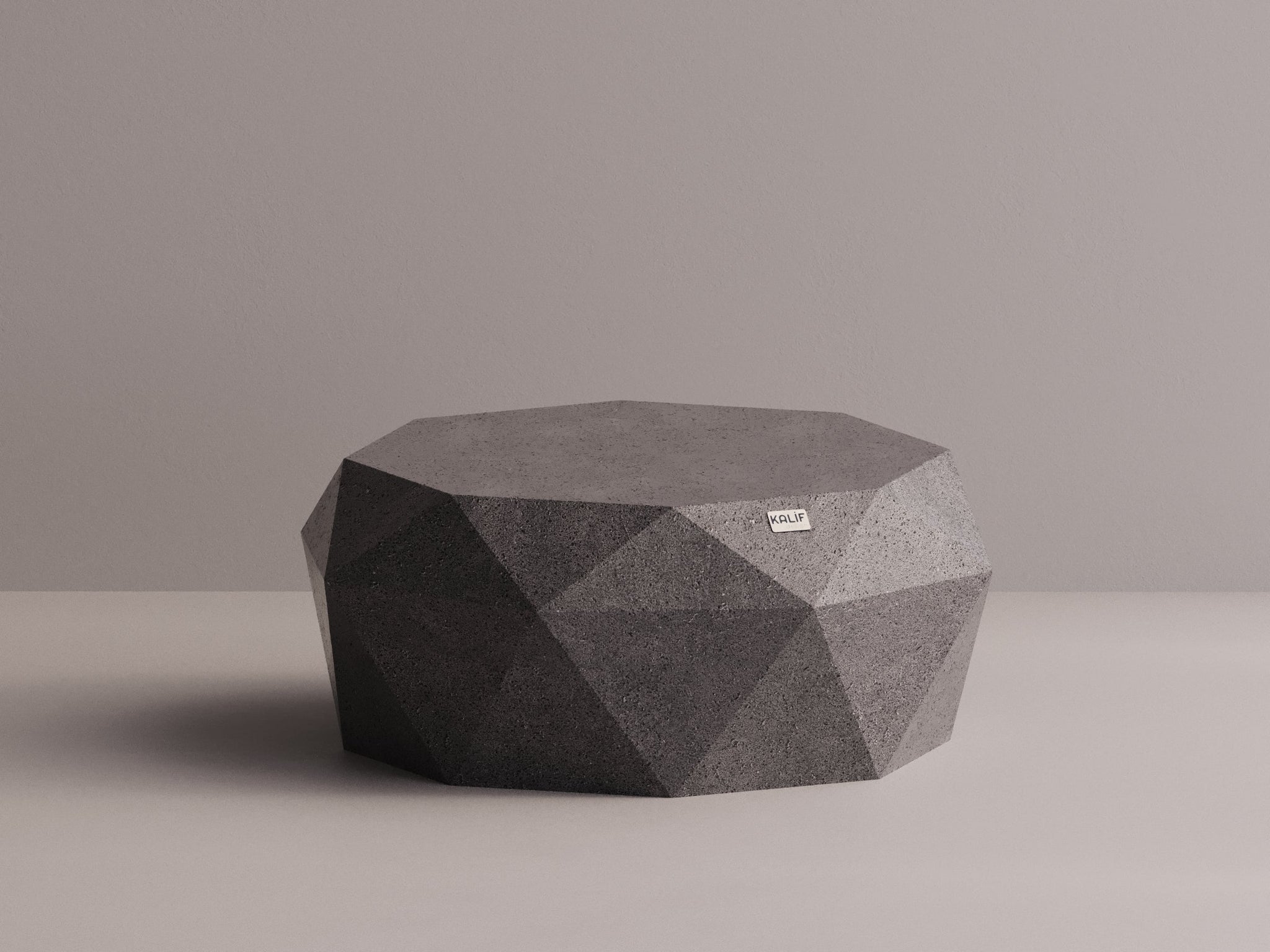 Neat Geometric Shaped Coffee Table Heracles | Concrete Coffee Table ...