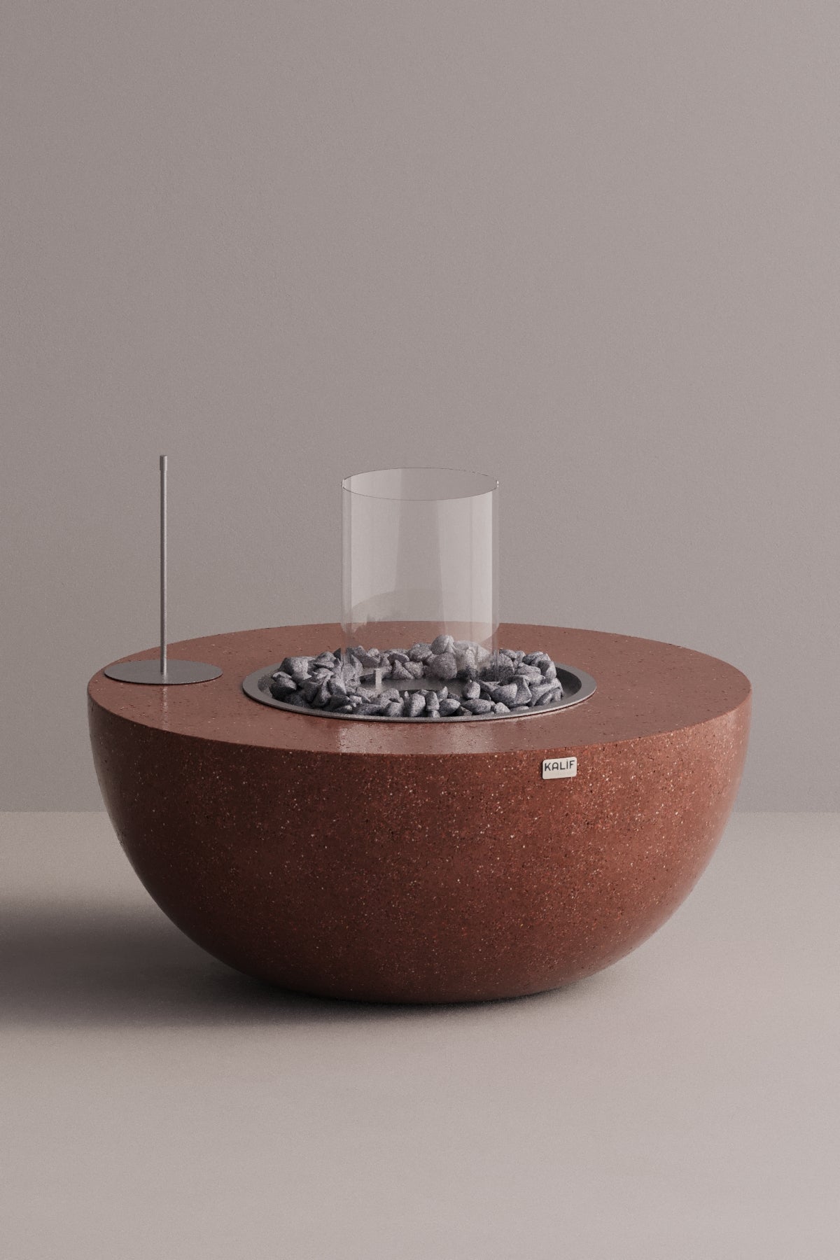 Truncated Sphere Shaped Garden Fireplace Sphere | Concrete Fire Pit ...